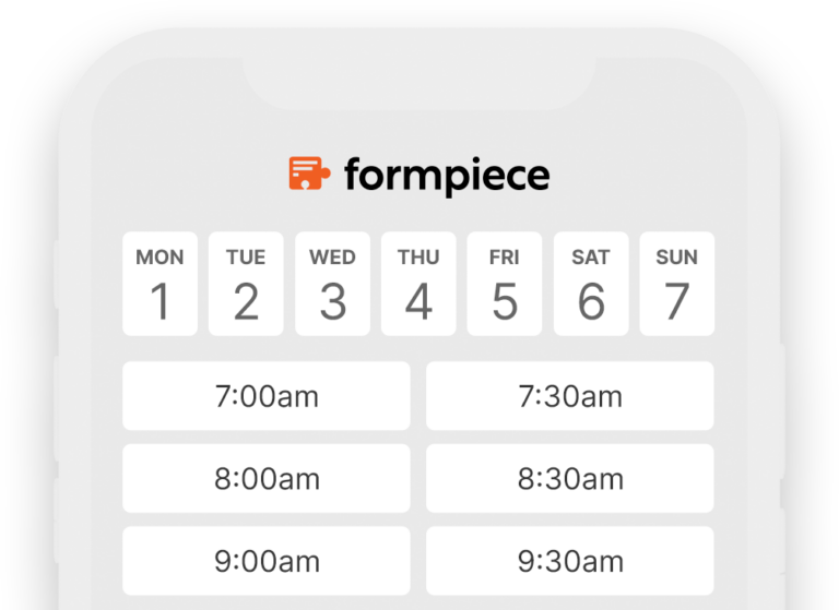 Formpiece | Book more appointments with a Simpro Booking Form addon.