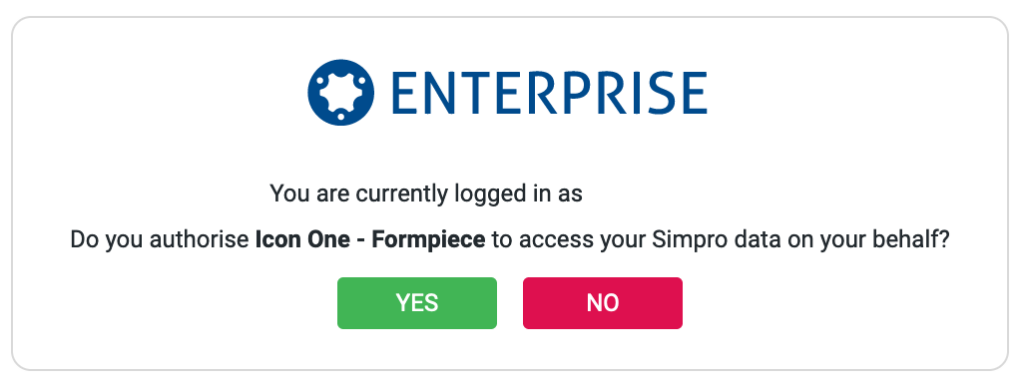 Formpiece | Connecting Simpro with Formpiece - Formpiece