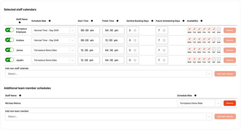 Formpiece | Live Simpro calendar lookups - Formpiece