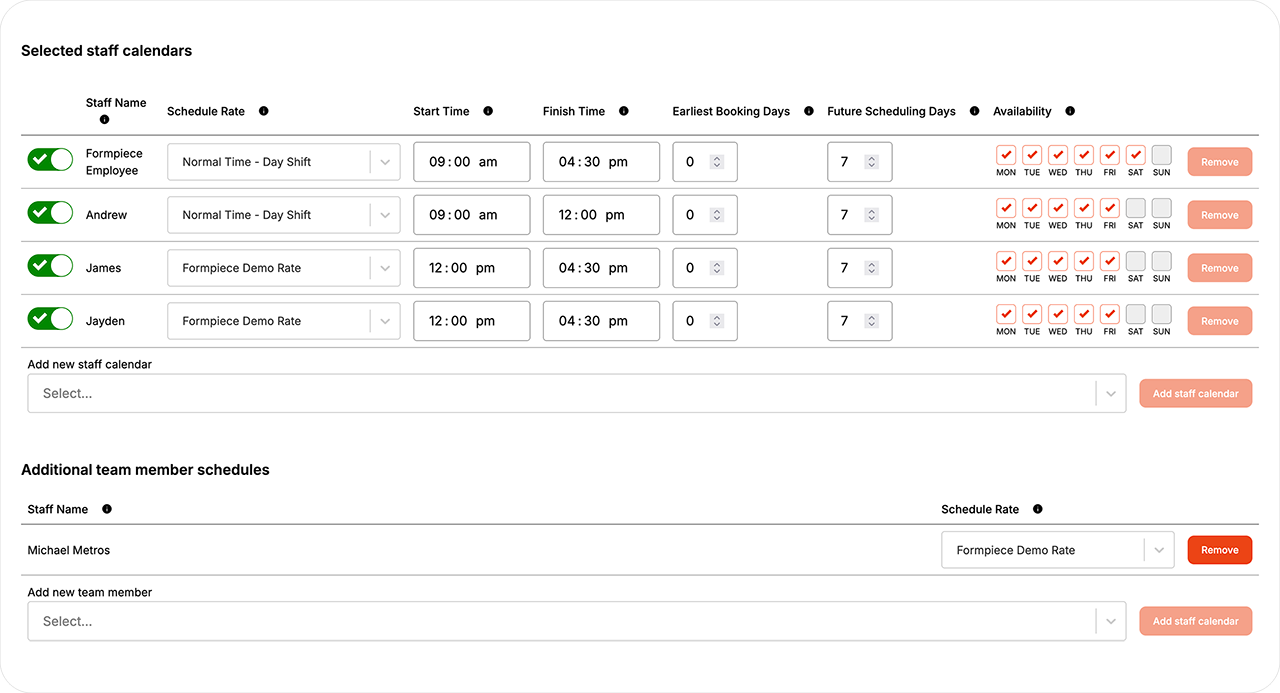 Formpiece | Live Simpro calendar lookups - Formpiece